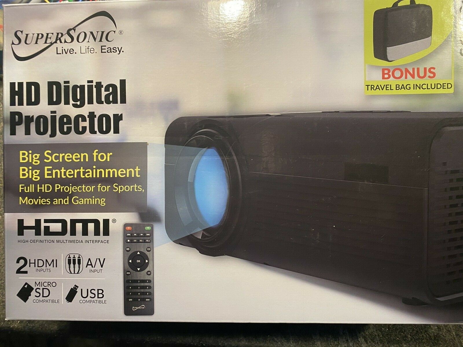 Supersonic Sc-80p HD Digital Projector SC80P for sale online | eBay