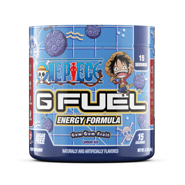 G Fuel One Piece Treasure Chest Collector's Box 4 Mini Energy Tubs ...