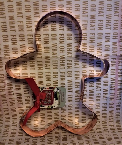 Bakeshop JUMBO GINGERBREAD MAN COOKIE CUTTER Copper Stainless Boy ...