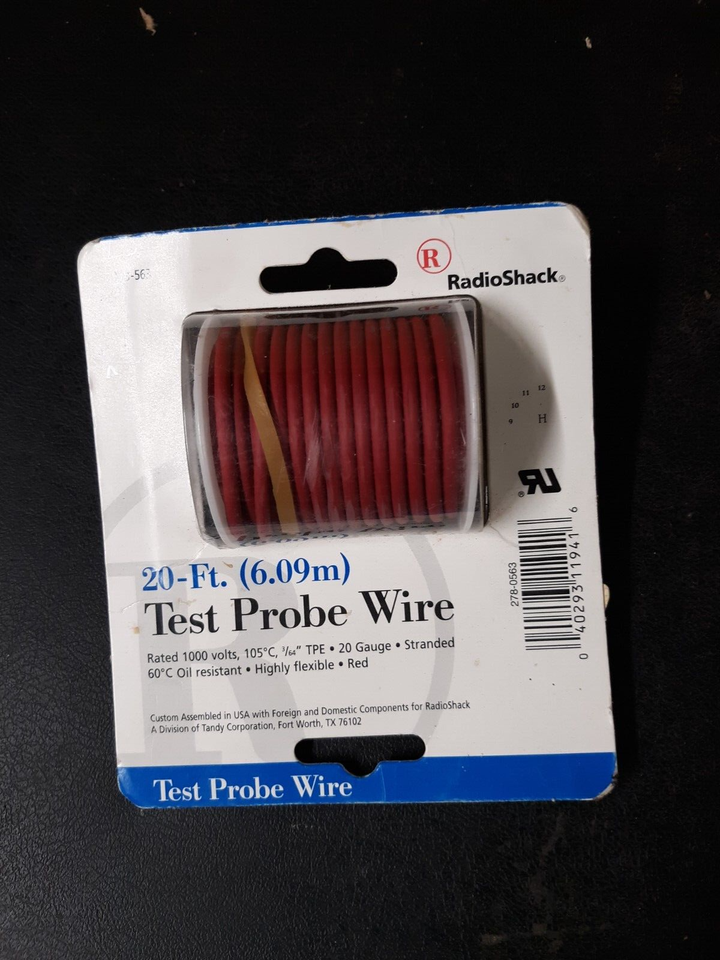Radio Shack Test Probe Wire NOS in package | eBay
