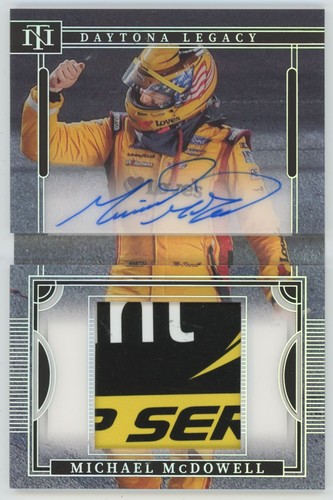2023 National Treasures Nascar Dayton Legacy Michael McDowell Auto Patch /49 A29 | eBay