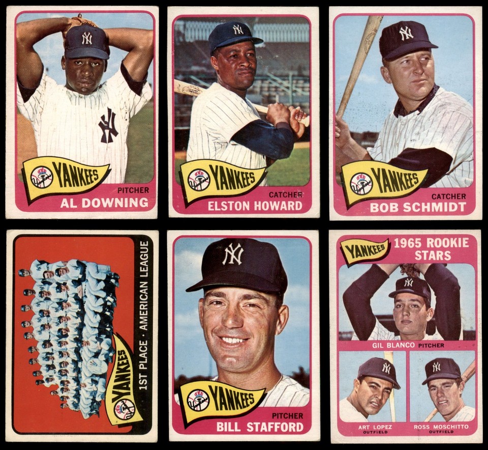 1965 Topps Yankees Near Team Set 2.5 - GD+ 6900196 (15 / 40 cards) | eBay