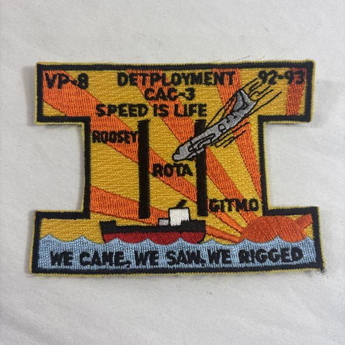 US Navy VP-8 92-93 Deployment Patch Roosevelt, Rota And Gitmo | eBay