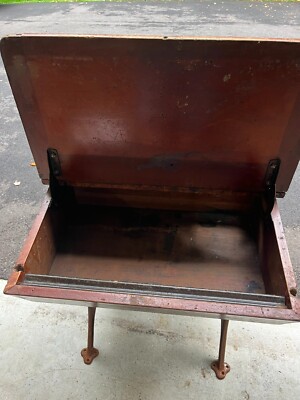 Antique ASC 2 Metal & Wood Student School Desk, Made in Buffalo, N.Y ...