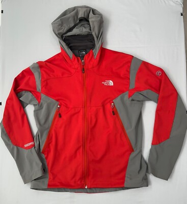 North Face Jacket Mens Large Red Summit Series Windstopper Hooded Full ...