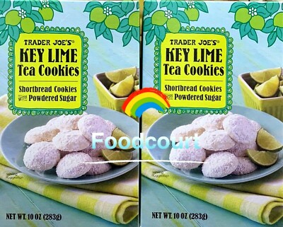 2 Packs Trader Joe's Key Lime Tea Shortbread Cookies 10 oz Each Pack | eBay
