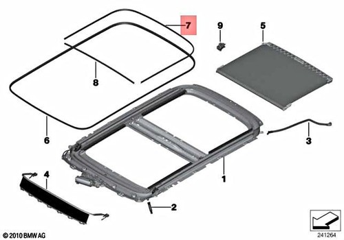 Genuine MINI Cooper JCW One R55 R56 R60 R61 Gasket Glass Cover Rear ...