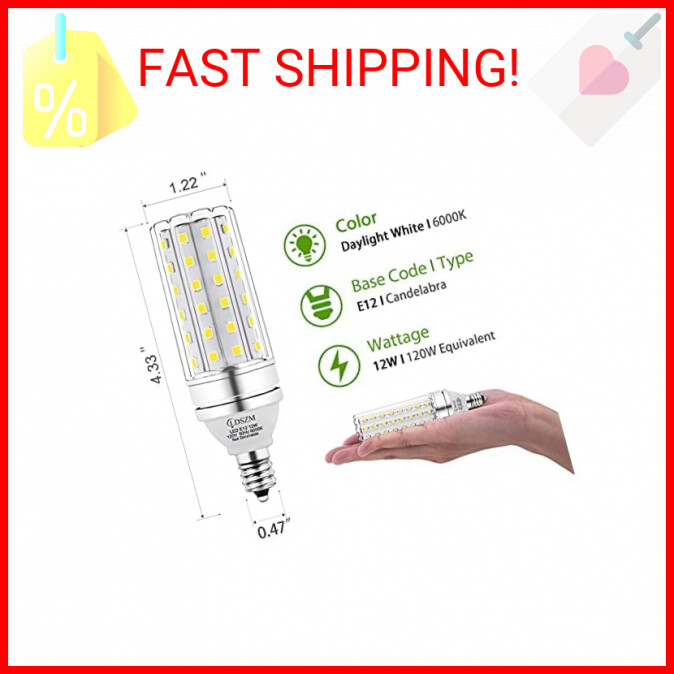 E12 LED Bulbs,12W LED Corn Light Bulb, E12 LED Bulb 100W Equivalent ...