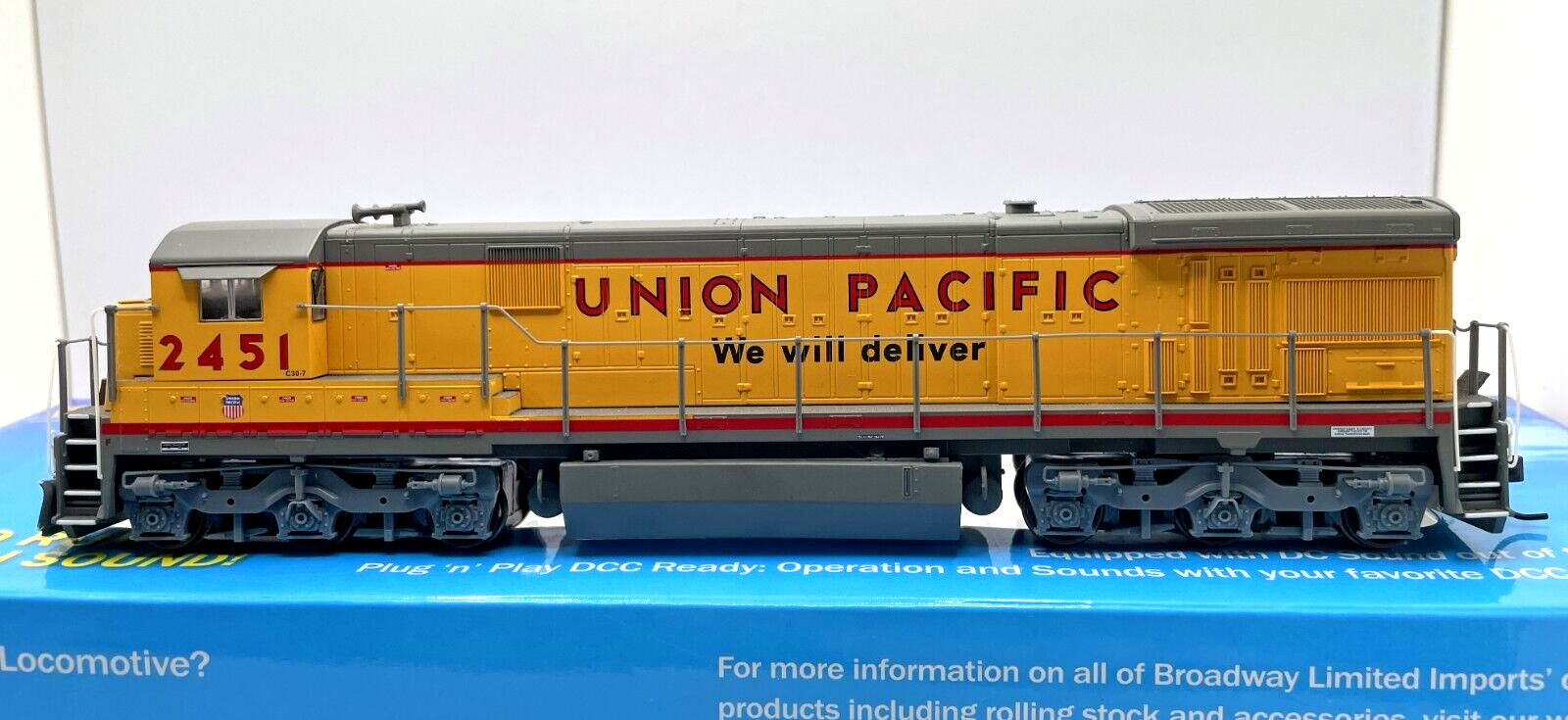 HO BROADWAY LIMITED 5051 GE C30-7 UNION PACIFIC UP # 2451 DCC INSTALLED | eBay