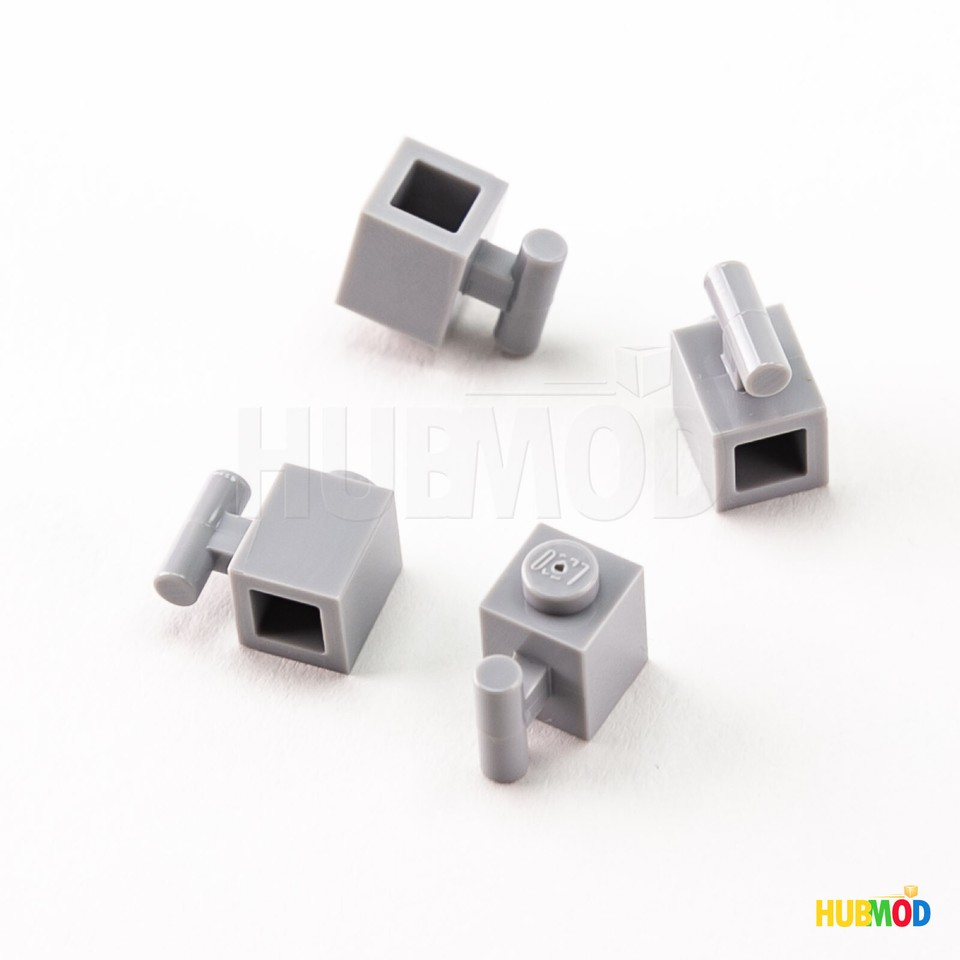 Lot of 10 Genuine LEGO Light Bluish Gray 1x1 2921 Modified w/ Bar ...
