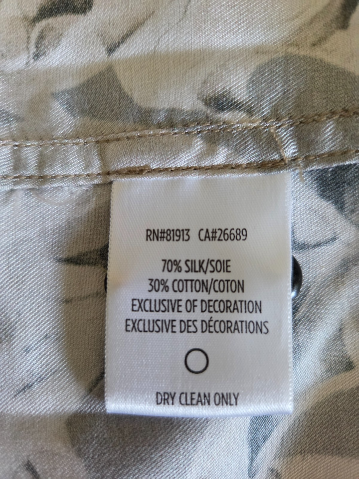 Robert Graham Silk/Cotton Blend Desert Bones Skulls Camo Brown White ...