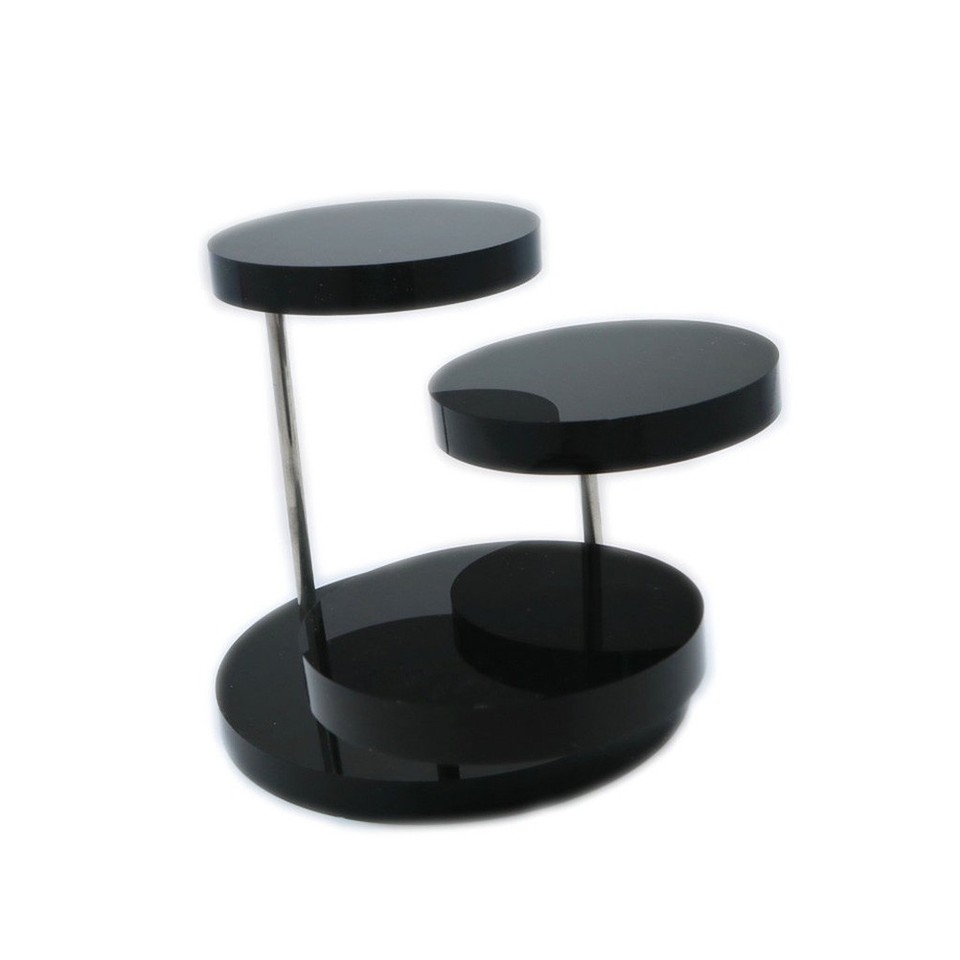 Round Display Stand Three-layer Rotating Acrylic Tray | eBay UK