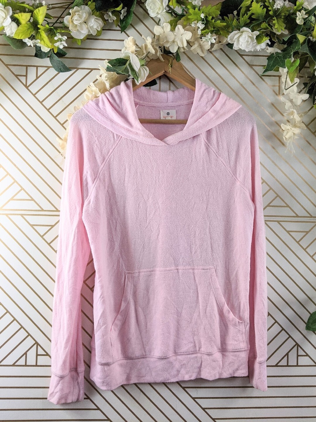 SUNDRY Women's Pink Modal Hoodie Pullover Size 2 | eBay