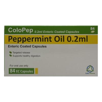 ColoPep Peppermint Oil 0.2ml 84 Enteric Coated Capsules | eBay
