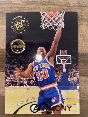 Card 94-95 Stadium Club New York Knicks #67 Greg Anthony Rare Members ...