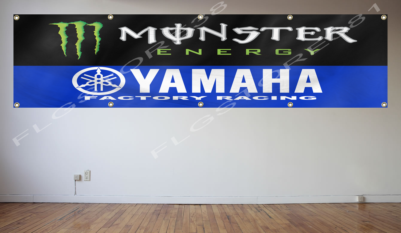 Yamaha Flag Banner 2X8Ft ATV ATC Motorcycle Racing Banner Flag 240X60cm ...