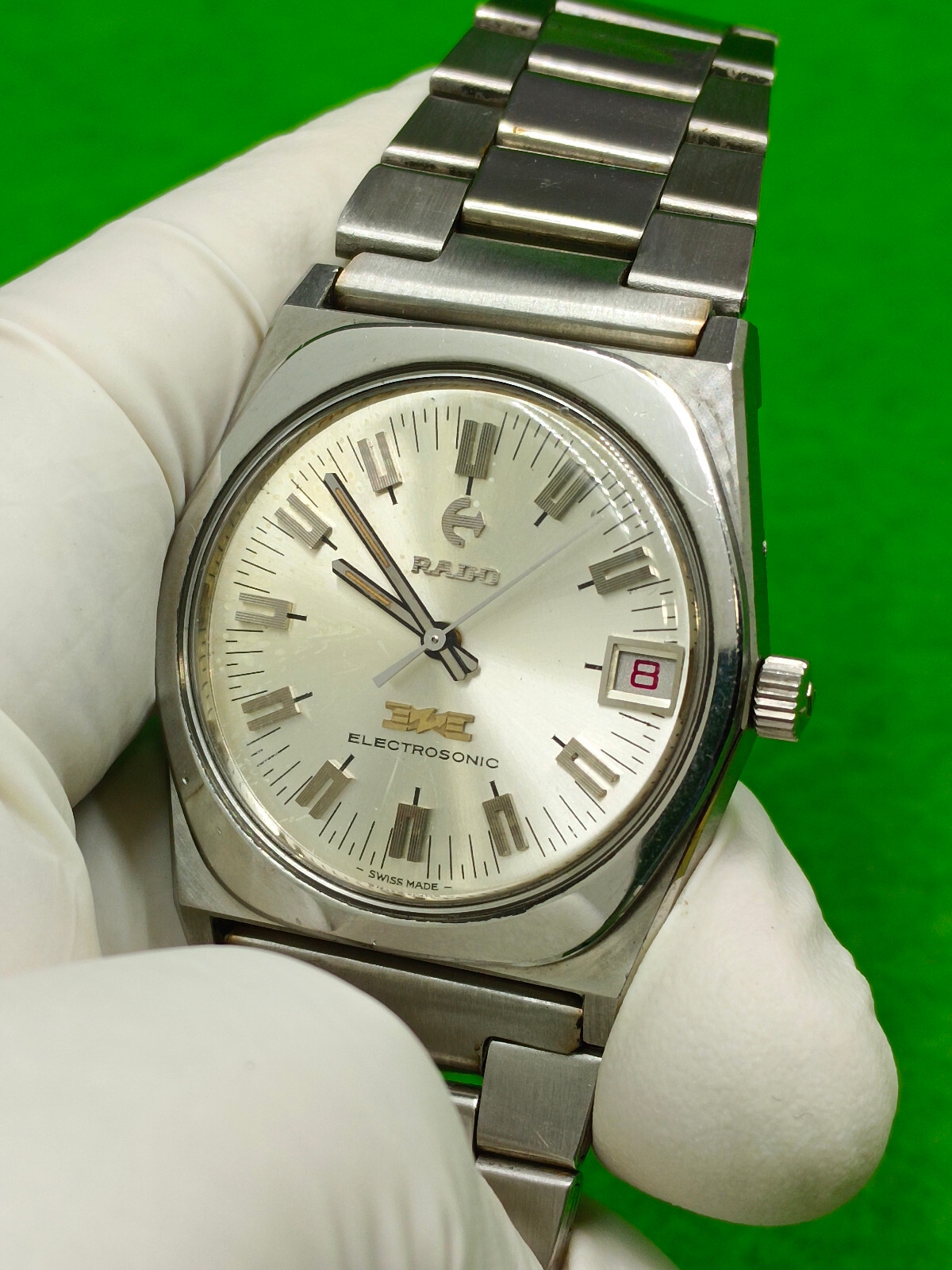 vintage RADO ELECTROSONIC watch Quartz Date Indicator | eBay