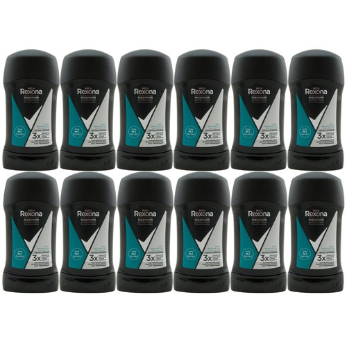 Rexona Homme Stick Déodorant Antibactérien 12 X 50ml Anti-transpirant ...