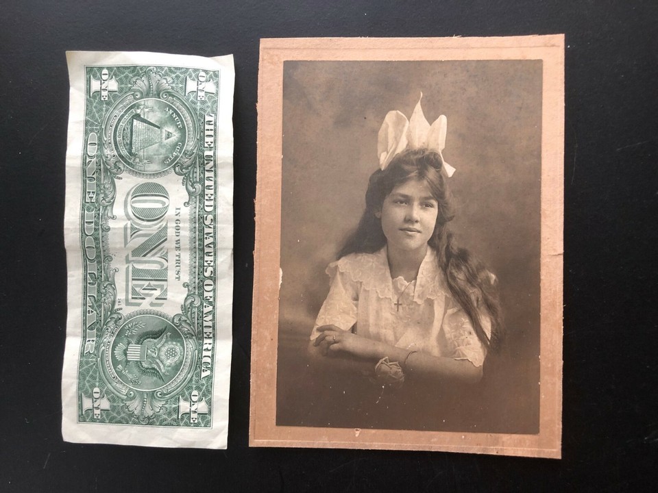 Antique "AGELESS BEAUTIFUL GIRL" Real Photograph. Made in USA | eBay