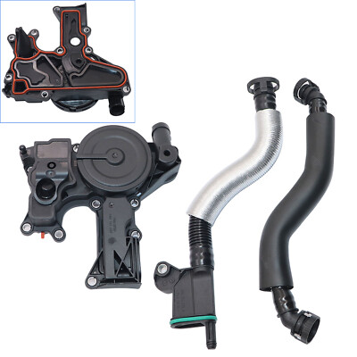 PCV Valve w/ Hose Kit for Audi A4 A5 A6 Q3 Q5 allroad 2.0L 2012-2018 ...
