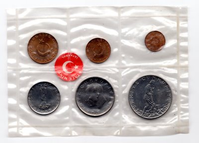 1965 TURKEY 6 COIN MINT SET -State Mint Istanbul -Lira, Kurus | eBay