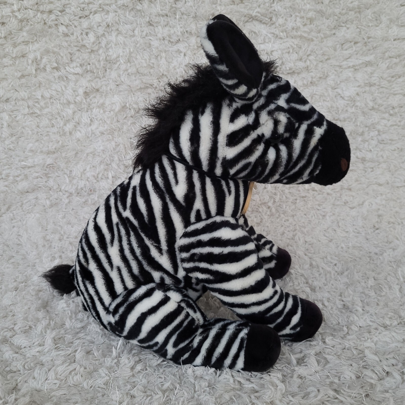 Wild Republic Zebra Black White Plush Stuffed Animal 12" Toy Cincinnati ...