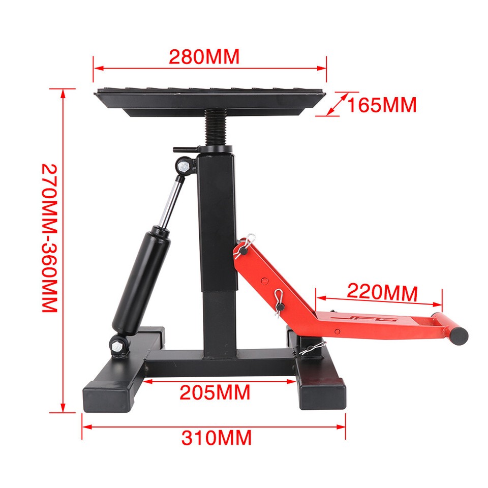 Dirt Bike Jack Stand Lift Motorcycle Adjustable Heavy Duty Lift Stand ...