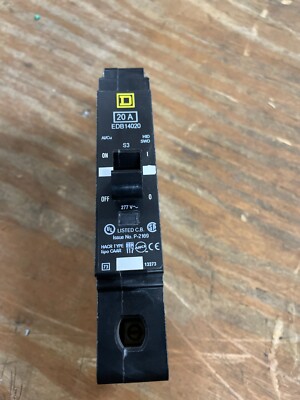 Square D Breaker - EDB14020 - 277 volt - 20 amp - single pole | eBay