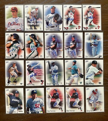 (42) 1996-97 BEST BASEBALL AUTO AUTOGRAPH LOT - ROOKIES STARS NUMBERED ...