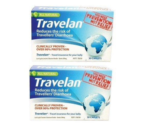 2 x Travelan 30 Caplets Reduce Risk of Travellers' Diarrhoea ...