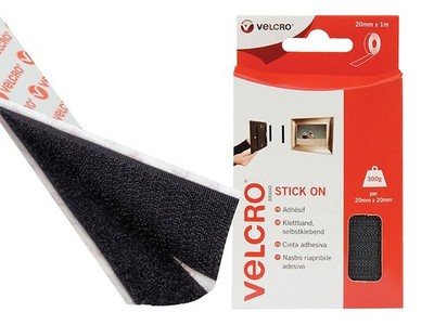 VELCRO® Brand - VELCRO® Brand Stick On Tape 20mm x 1m Black | eBay