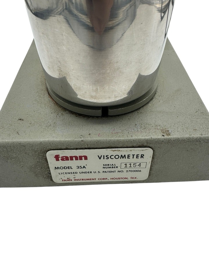 FANN INSTRUMENT COMPANY, FANN VISCOMETER MODEL 35A ACCORDING TO API RP ...