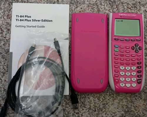TI-84 Plus Silver Edition Graphing Calculator Pink Excellent condition ...