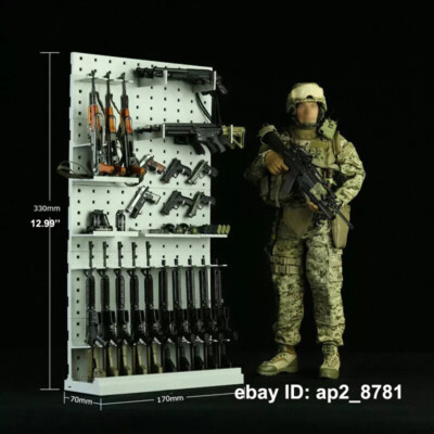 1/6 Modular Weapon Gun Rack Holder Stand Display Wall For 12'' Action ...