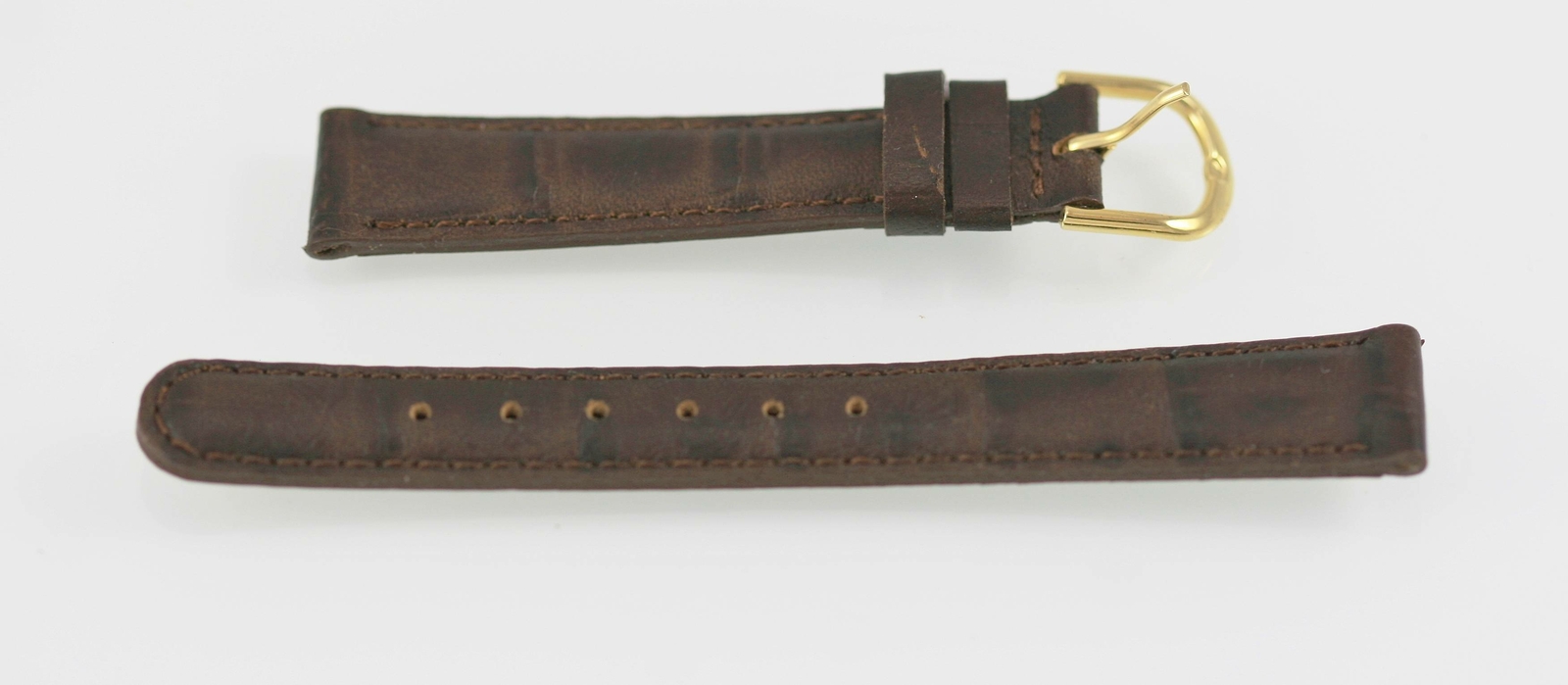 Relic Womens Stainless Steel Brown Leather Replacement Watch Band 14mm ...