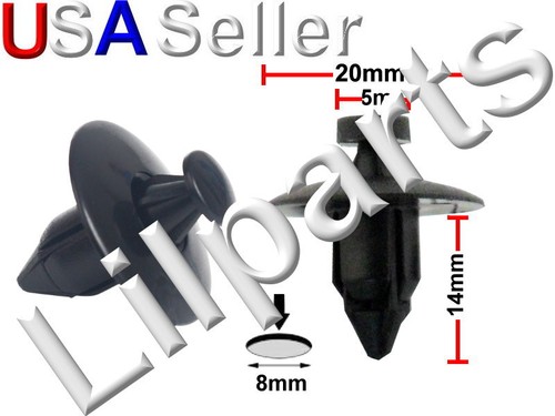 Trim Bumper Rivet Retainer Clip Honda Acura Toyota Volvo 91545-SE0-003 ...