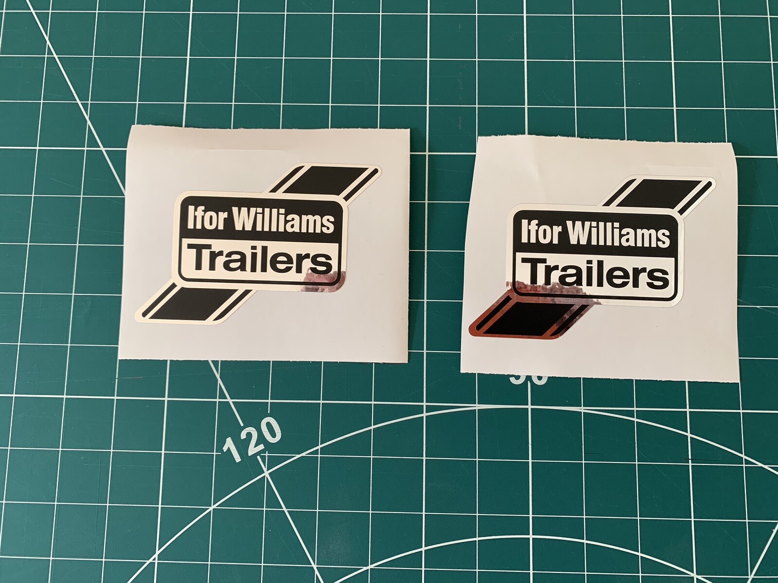 Ifor Williams Chrome and Black Sticker Decals for Horsebox Trailer ...