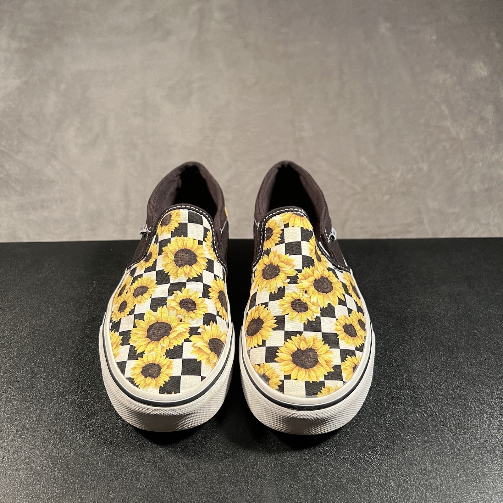 VANS Classic Slip-On Sunflower Shoes Women's 7 Multic… - Gem