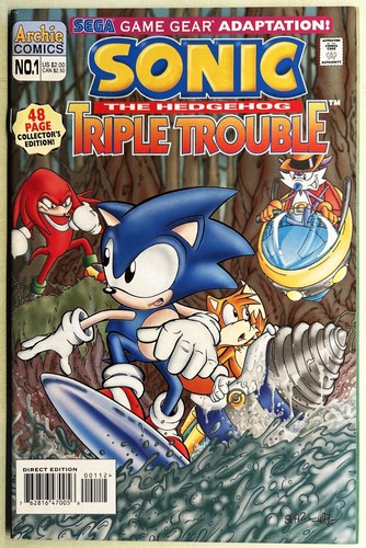 SONIC The HEDGEHOG SPECIAL 1996 #1 Comic Book TRIPLE TROUBLE Bagged ...
