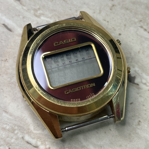 Casio Casiotron GR14 Gold Plated Root beer Dial, Not Working, Mint ...
