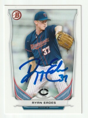 Ryan Eades Signed 2014 Bowman Prospects Card #BP8 Auto Minnesota Twins ...