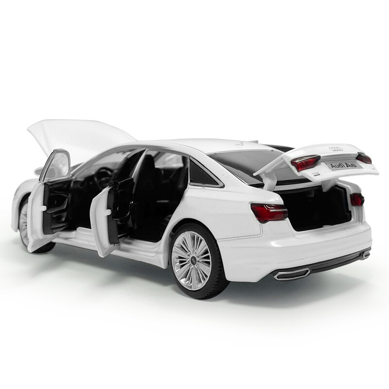 1:32 Audi A6 Diecast Model Car Toy Vehicle Doors Open Light Sound Gifts ...