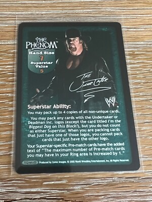 The Phenom Superstar Card (Undertaker) - WWF/WWE Raw Deal - Armageddon ...
