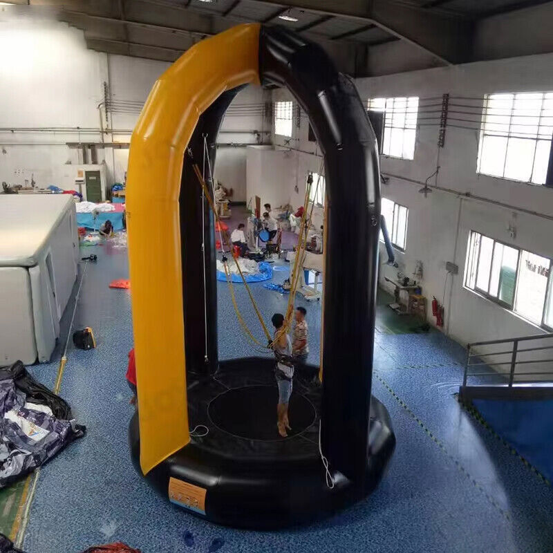 Inflatable Bungee Jump Game Airtight Bounce Jumping Trampoline For Kids ...