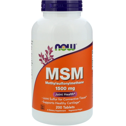 NOW Foods, MSM, 1,500 mg, 200 Tablets | eBay Australia