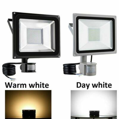LED Floodlight PIR Sensor Motion 10/20/30/50/100W Outdoor Security ...