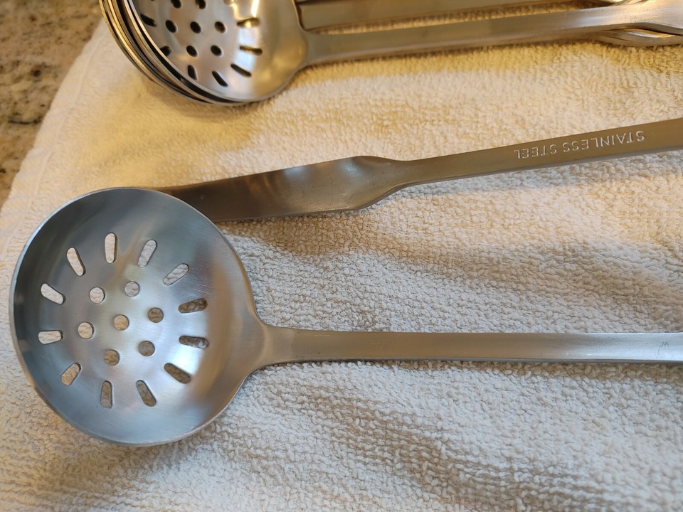 Stainless Steel Slotted Ladle Spoon | eBay