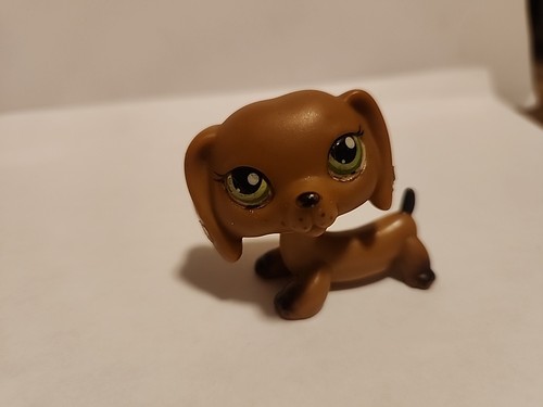 Littlest Pet Shop LPS #139 #307 Dachshund Weiner DOG 2005 Red Magnet ...