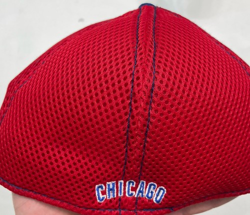 CHICAGO CUBS NEW ERA 39 THIRTY Med Lg STRETCH FIT HAT BLUE RED GRAY | eBay