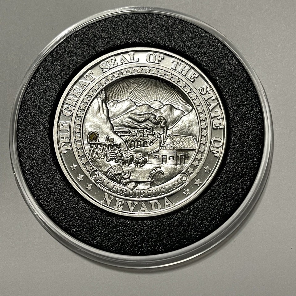 Kit Carson Nevada Pathfinder Mini Nugget Coin 2 Troy Oz .999 Fine ...